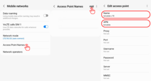 Mobile Data Settings – Bmobile